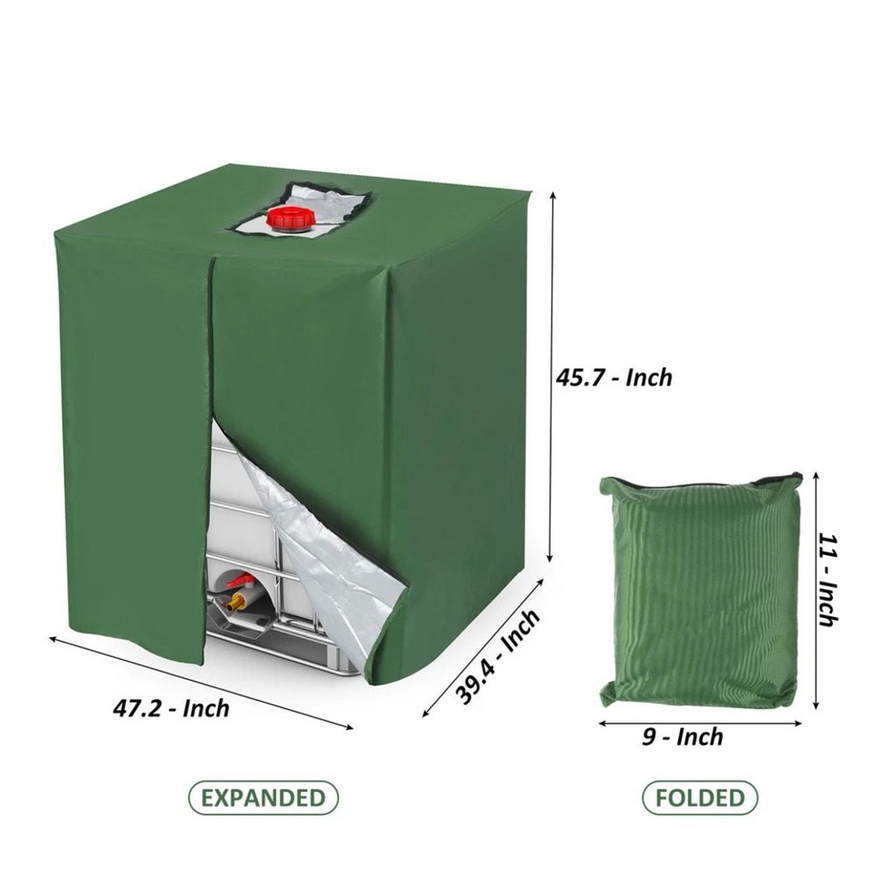Waterproof Cover for 1000L IBC Water Tanks Outdoor Oxford Cloth Design ...
