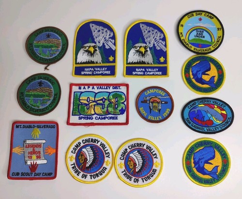 LOT 13 CALIFORNIA BOY CUB SCOUT PATCHES NAPA CHERRY VALLEY MT DIABLO ...