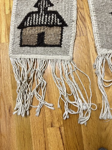 Vtg Hand Woven Wall Hanging Macrame Boho Decor MCM Bohemian Textile 8 ...