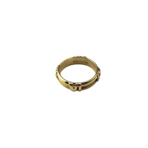 Tiffany & Co. 18K Yellow Gold Atlas Numeric Ring Size 4.25 #20995 | eBay