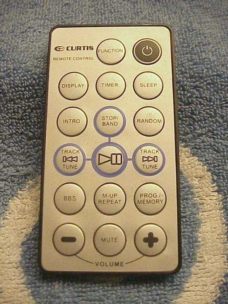 CURTIS RCD869 - Audio System Remote Control | eBay