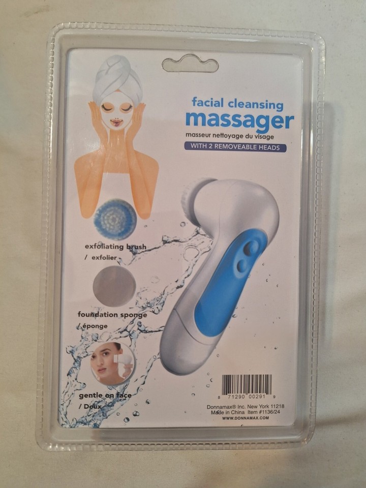 Spa &Savvy Facial Cleansing Massager With Two Removal Heads NEW | eBay