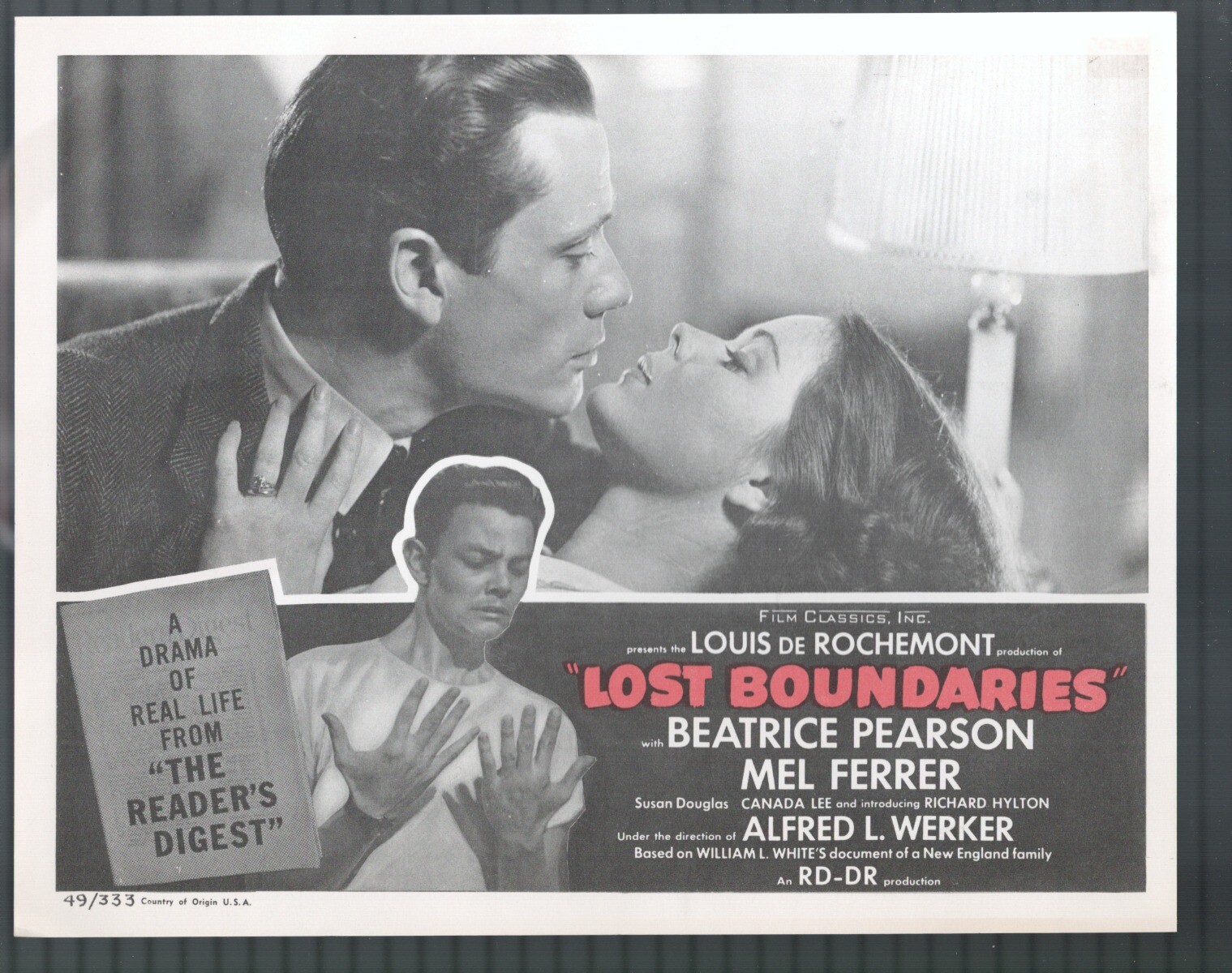 Lobby Card: Lost Booundaries 11"x14" Lobby Card Jose Ferrer Beatrice ...