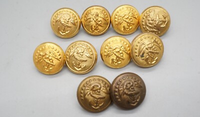WWI - WWII USMC Marine Buttons Lot Of 10 by Horstmann | eBay