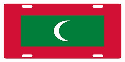 MALDIVES Flag Custom License Plate NATIONAL Emblem ORIGINAL Version | eBay