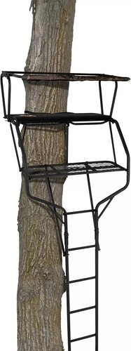 Muddy 2-Man Ladder Tree Stand 18FT | 500lb Capacity, Flex-Tek Seats, 2 ...