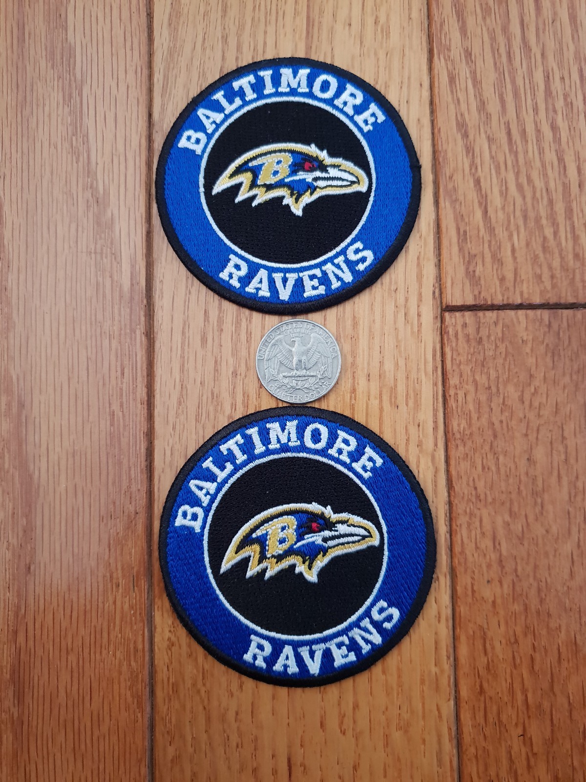 (2) BALTIMORE RAVENS VINTAGE EMBROIDERED IRON ON PATCHES 3"X 3” | eBay