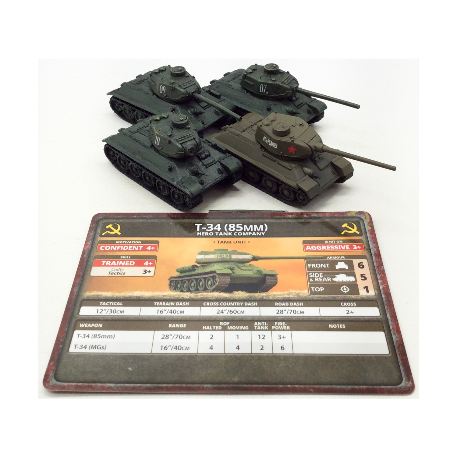 Battlefront FoW WWII Soviet 15mm Loose Mini T-34 Tanks #23 NM | eBay