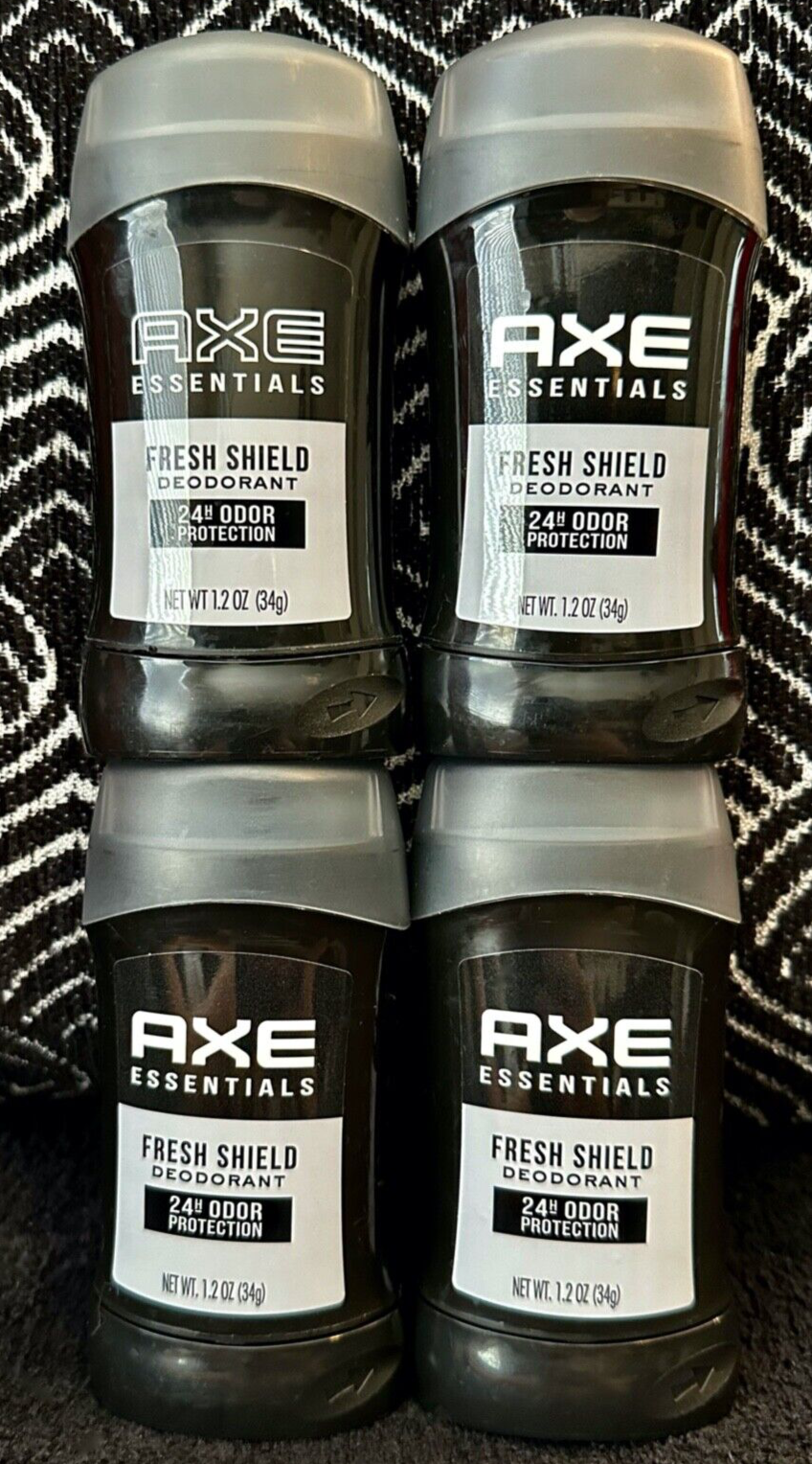 4 AXE ESSENTIALS FRESH SHIELD 24H ODOR FREE MENS SOLID STICK DEODORANT 1.2oz LOT | eBay