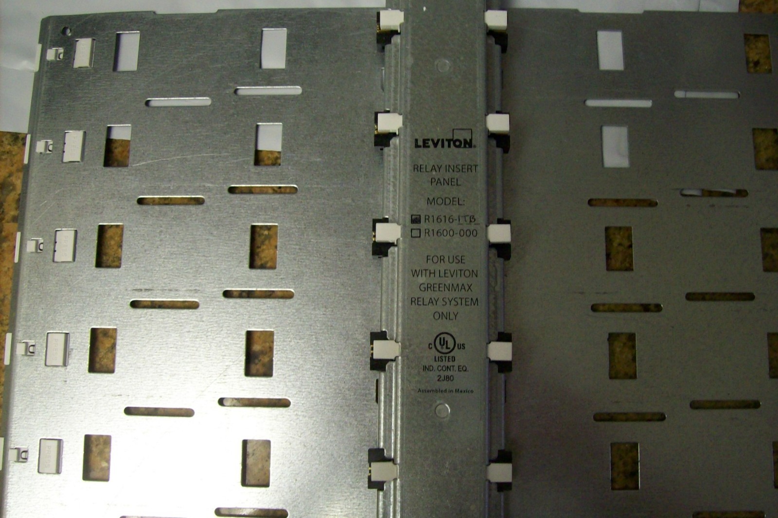 leviton greenmax 16 UNIT MOUNTING RELAY INSERT PANEL | eBay