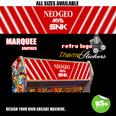 Neo Geo Arcade Artwork Marquee Stickers Graphic / Laminated All Sizes ...