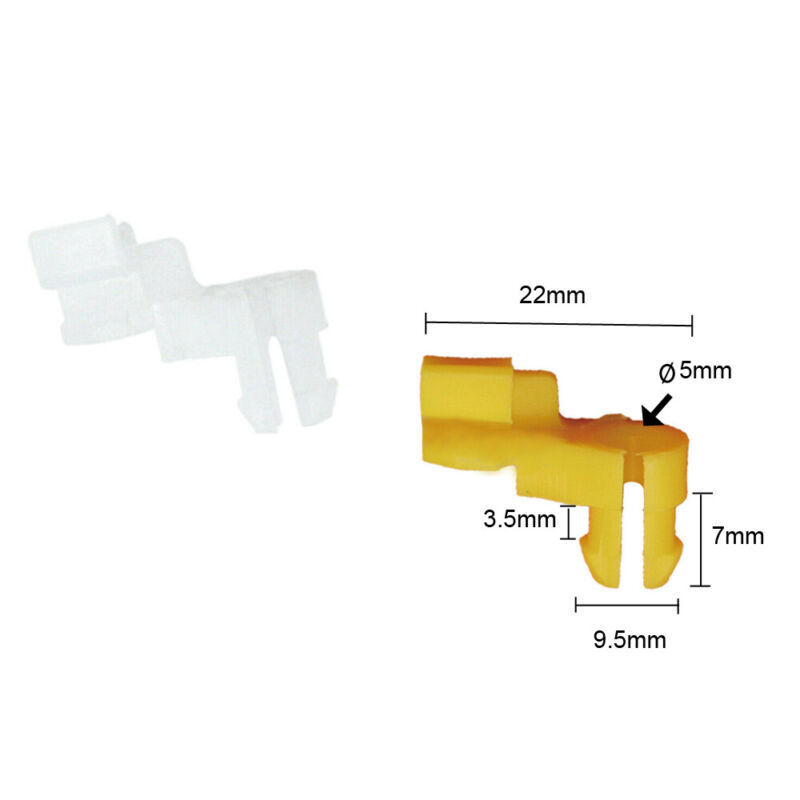 24pcs Car Plastic Rivets Door Lock Rod Clips 5mm Rod Push Fasteners ...