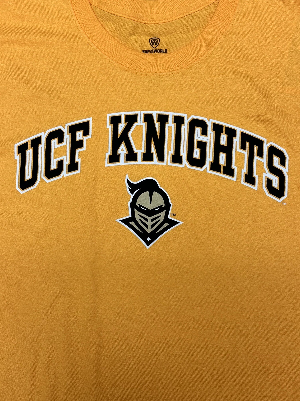UCF Knights Yellow T Shirt XL Top Of The World Brand - New Without Tags ...