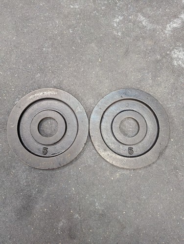 Vintage York Olympic Milled 5lb Weight Plates | eBay