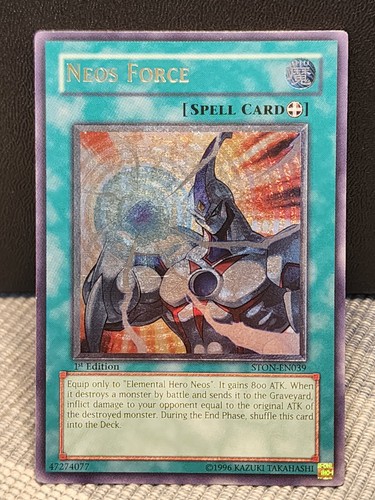 Yugioh Neos Force Ultimate Rare 1st Edition STON-EN039 | eBay