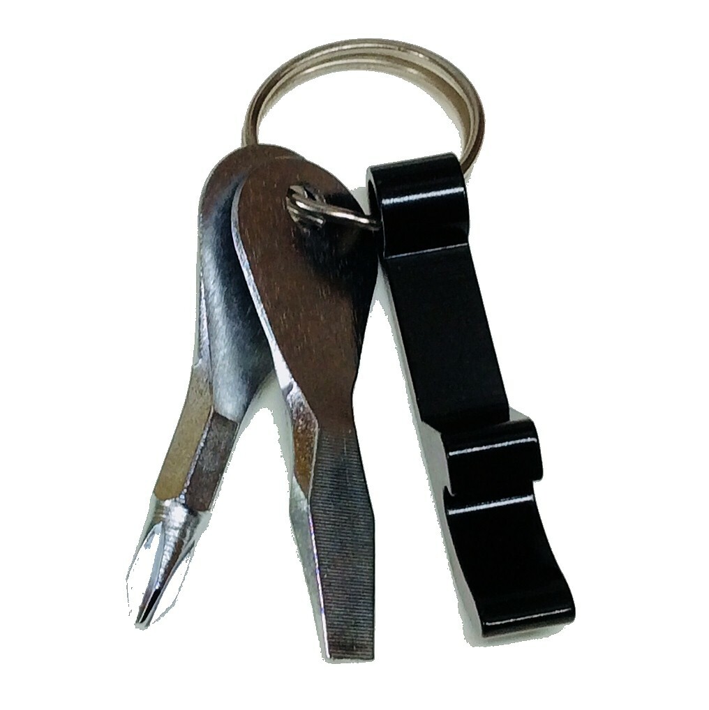 Screw Drivers Top Popper Key Ring BLACK Pop Can Beer Bottle Openers ...