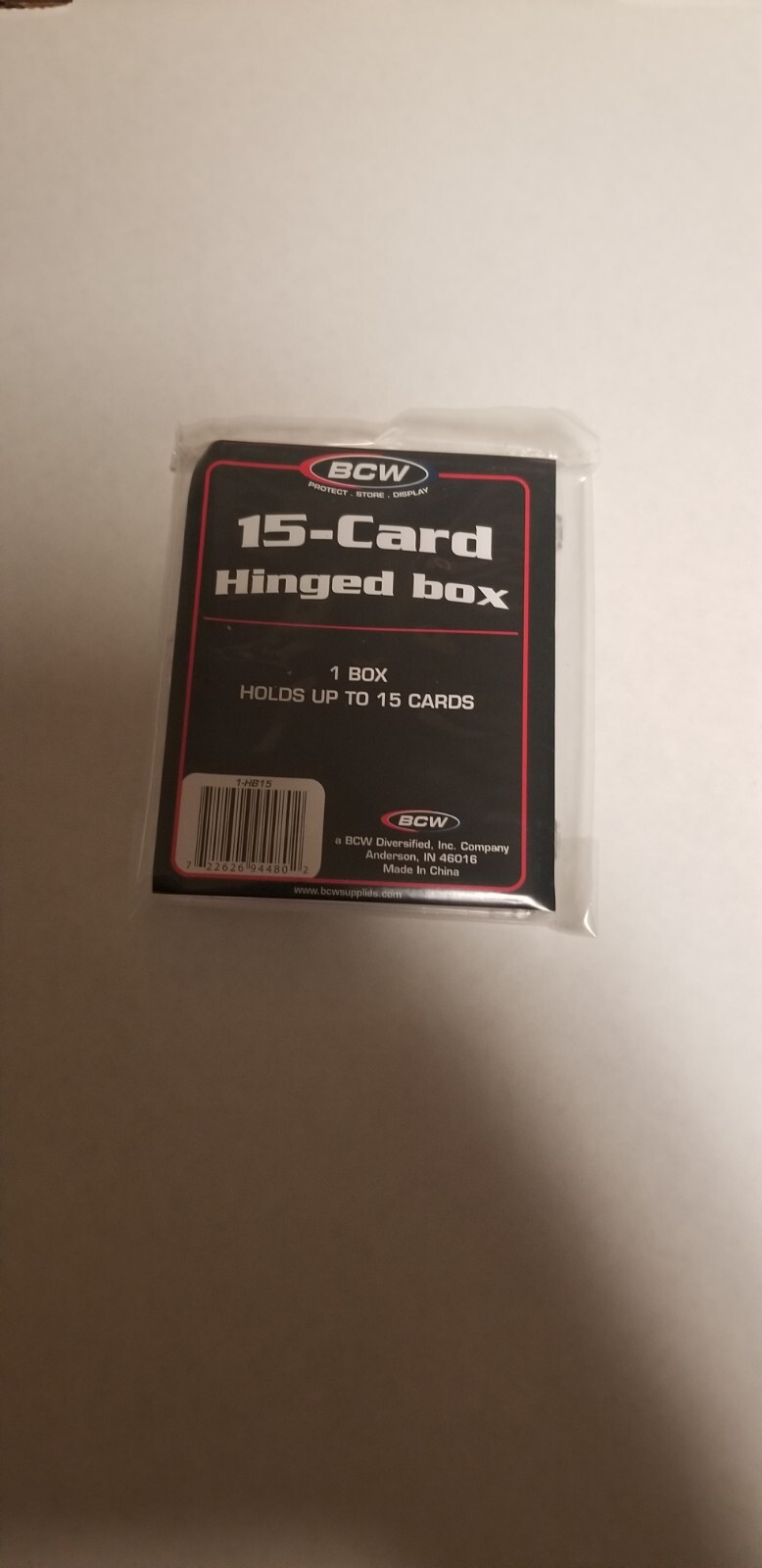 (10 Box Lot) BCW 15-Card Hinged Plastic Boxes Holders /Cases For ...