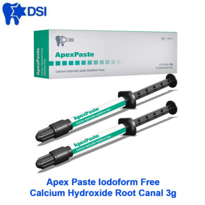 Dental Apex Paste Iodoform Free Calcium HX RT Canal Filling 2x3g Syringes + Tips | eBay