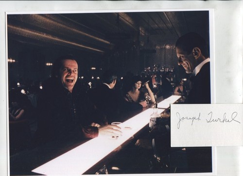THE SHINING bartender JOSEPH TURKEL signed AUTOGRAPH 0060 | eBay