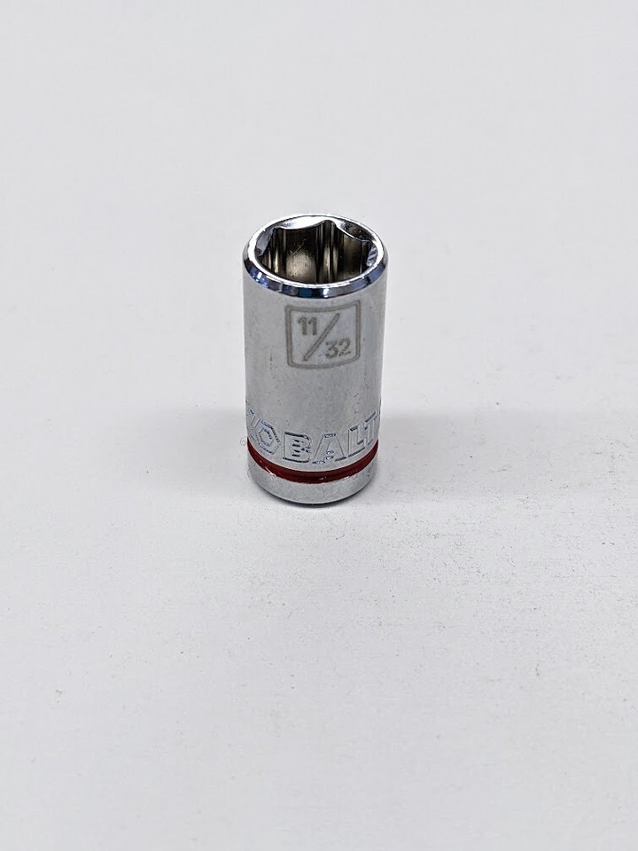 Kobalt 1/4" Drive 6 Point SAE Sockets Red Color Band - PICK YOUR SIZE ...