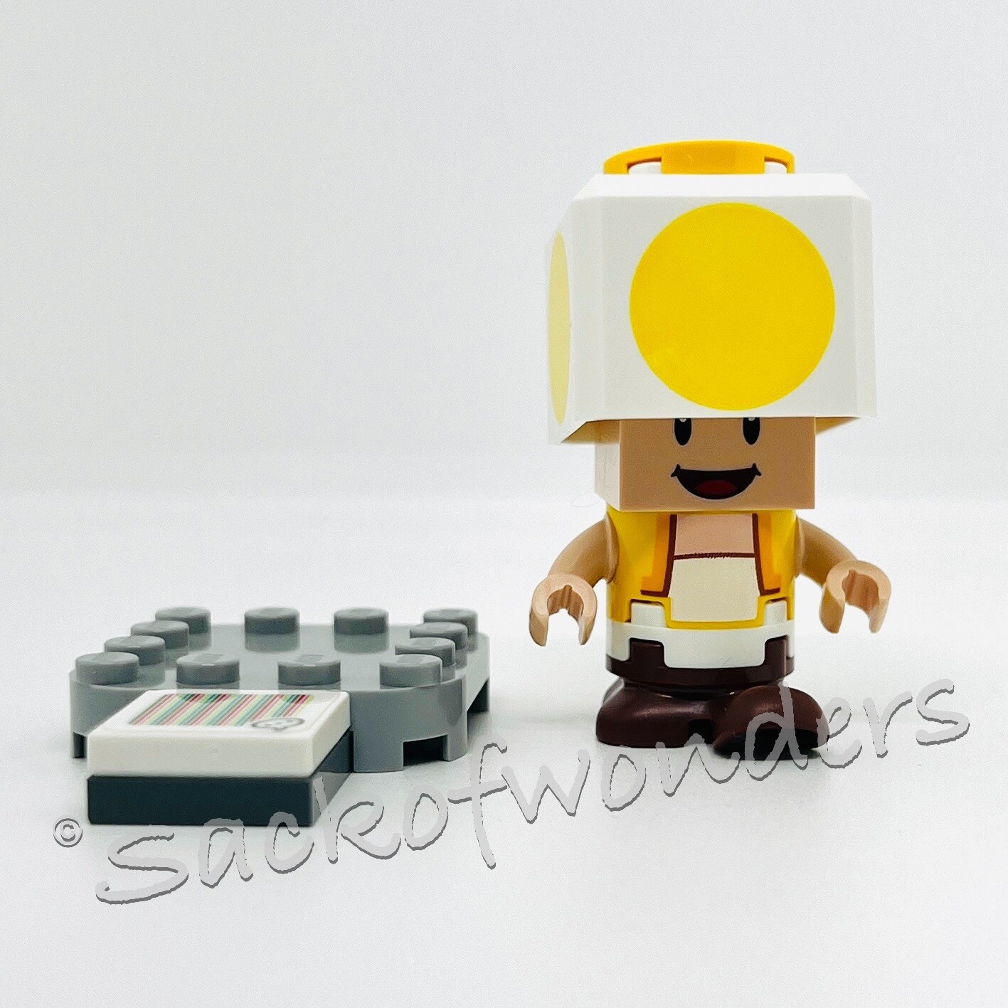 LEGO Super Mario YELLOW TOAD Minifigure Figure Bricks Blocks ...