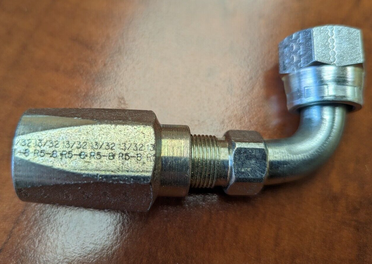 R5-08-668 Parker Reusable Field service Fitting 13/32 hose to # 8 JIC ...