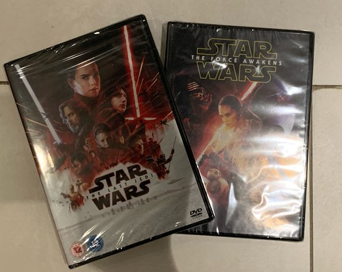 Star Wars: The Last Jedi & The Force Awakens x 2 DVDs Brand New Sealed ...