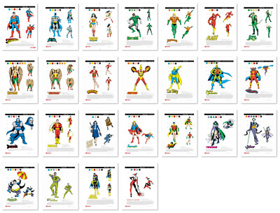 DC style guide print A4 - 25 Model Sheet - Color -Superman- batman | eBay