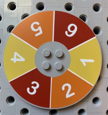 Lego 8x8 Round Tile Plate With Knobs And Numbers | eBay