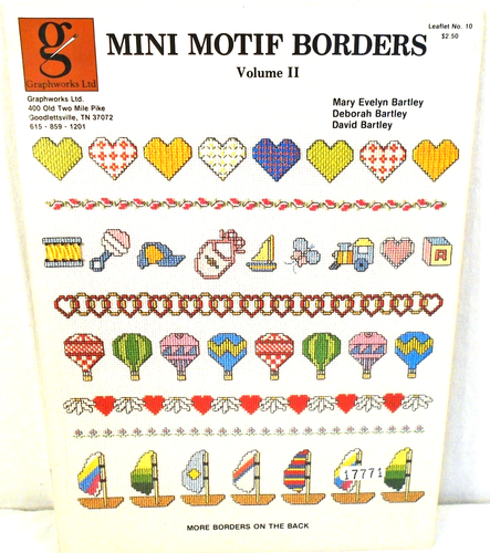 Mini Motif Borders Vol II Graphworks LTD Cross Stitch Pattern Leaflet ...