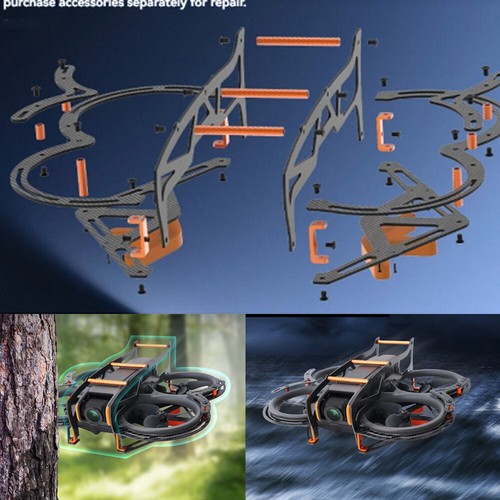 Carbon Fiber Anti-collision Guard Protective Frame for DJI Avata 2 ...