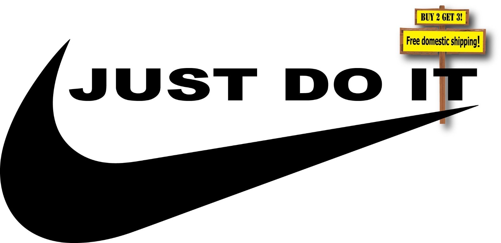 Just Do It Nike Die Cut Decal Sticker p399 | eBay