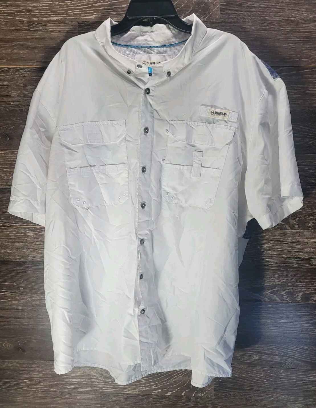 Magellan Mens Size 3XL Texas Flag Relaxed Fit Vented Fishing Shirt ...