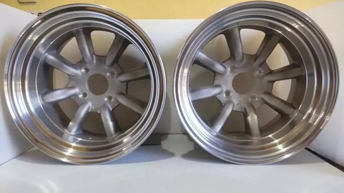 RS Watanabe R Type 16x8.5J ET -6 4H-114.3 Bare Silver 2 Pcs Set NEW IN ...