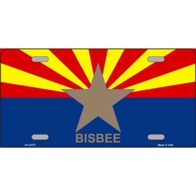 Bisbee Arizona Flag Novelty Metal License Plate Tag LP-12177 | eBay