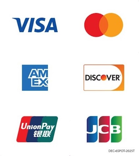 Visa MasterCard AMEX DISCOVER - Credit Card Logo Decal Sticker Display ...