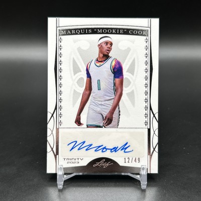 2023 Leaf Trinity Basketball Marquis “Mookie” Cook Auto /49 | eBay