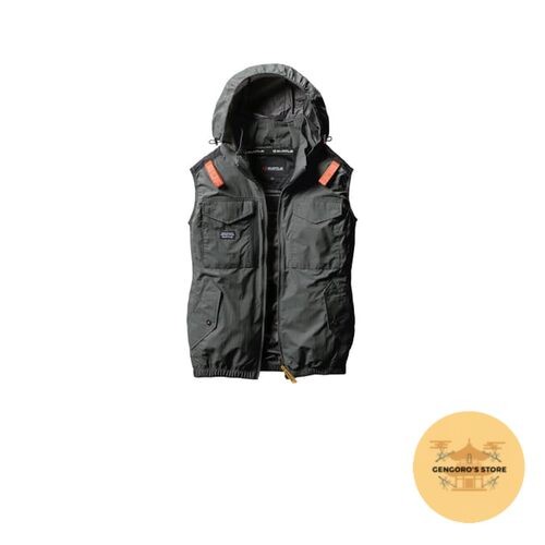 BURTLE Aircraft Vest AC1154 Milis Green Size M Lightweight Workwear Fan ...