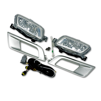 For Ford Ranger Top Model 2016 2017 18 Kit Fog Lamp Spot Light Trim ...