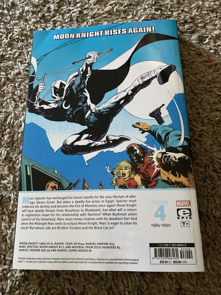 Moon Knight Epic Collection #4 (Marvel Comics 2022) 9781302948160 | eBay