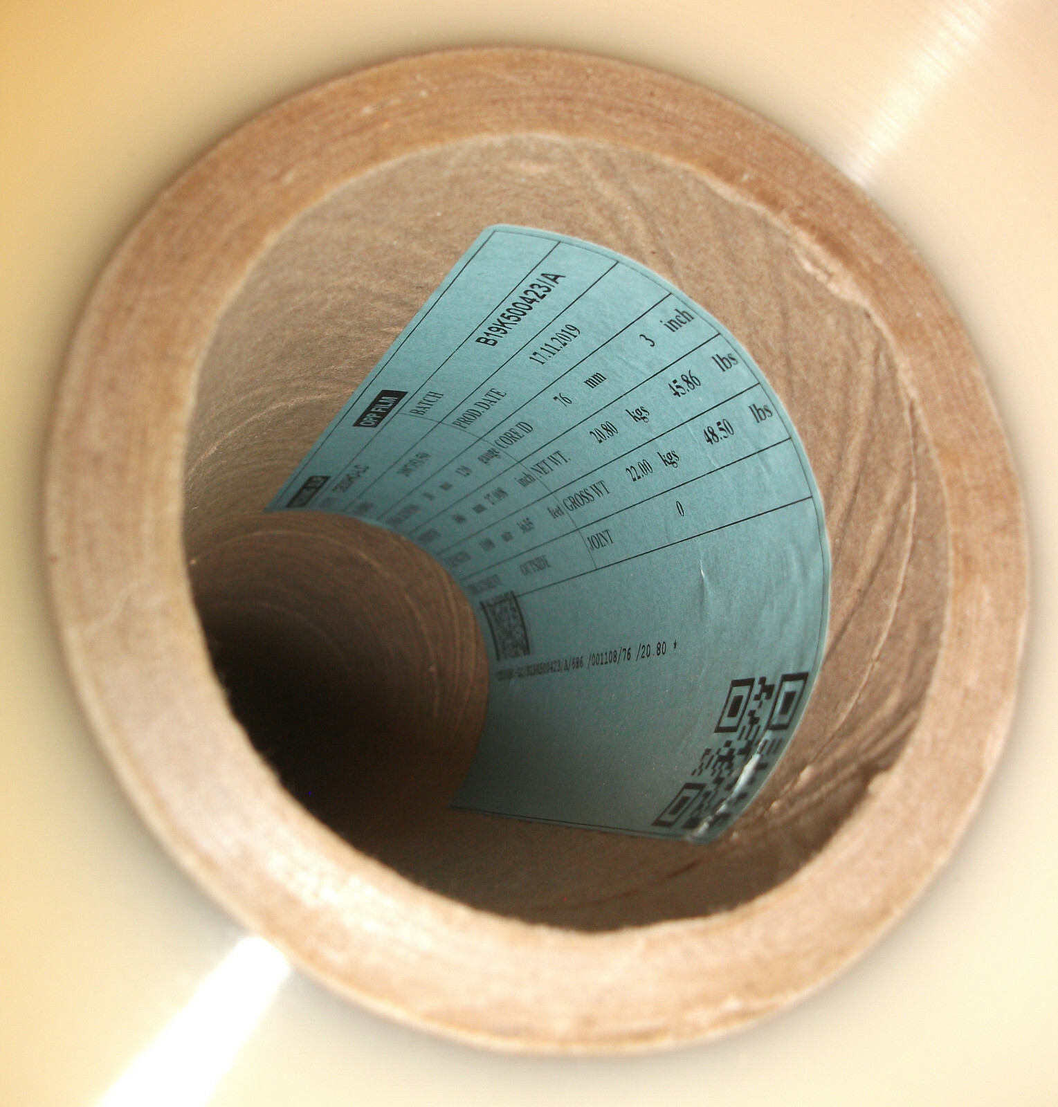 OPP ORIENTED POLYPROPYLENE ROLL FILM CB30HO-LC 120 GAUGE 27" APPROX ...