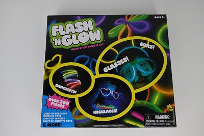 Flash 'N Glow Glow Stick Build It Set, Bracelets, Glasses & Necklaces ...