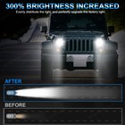 7" Round Sealed Beam Conversion Head Light Lamp Kit Glass Housing Lamp ...