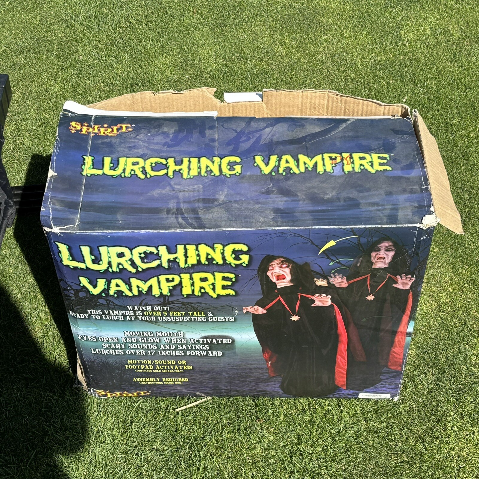 Spirit Halloween Lurching Vampire Animated Prop Animatronic Dracula ...