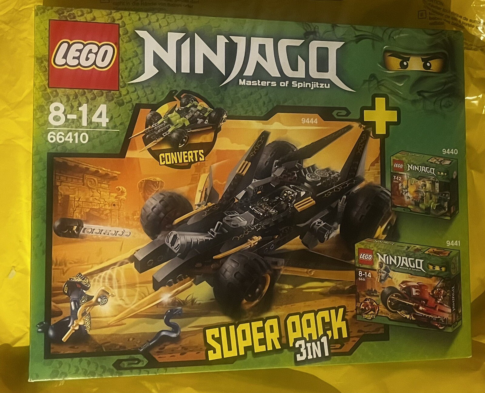 Lego Ninjago 3 In 1 Super Pack 66410 (9444+9441+9440) Brand New Sealed ...