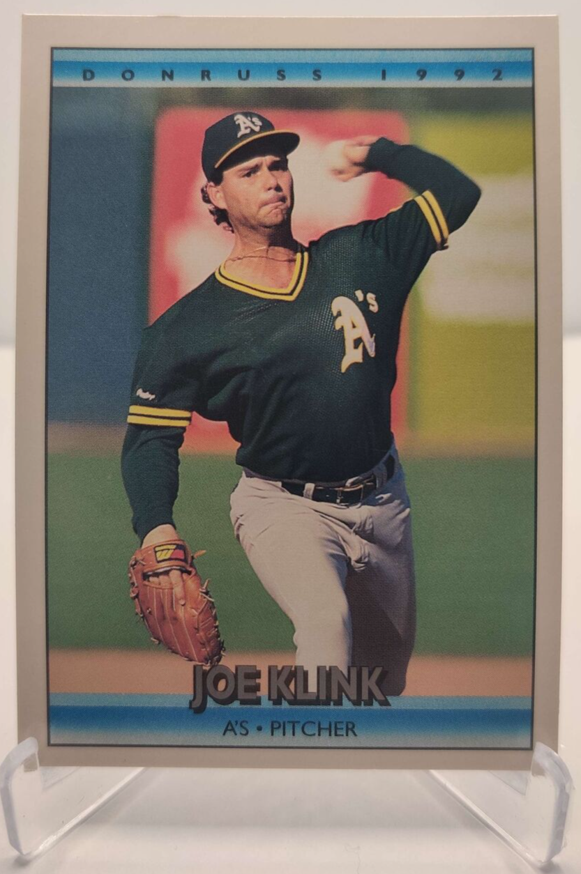 1992 Donruss #183 Joe Klink Oakland Athletics Baseball Card | eBay