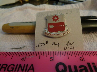577th Engineer Battalion V-21 Unit Crest, DI, DUI (DRAW#M6) | eBay