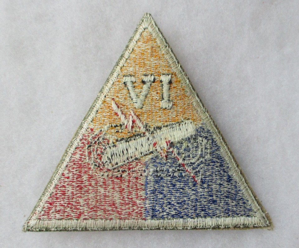 Original WW2 Vintage US ARMY IV 4th ARMORED CORPS PATCH OD Border No ...