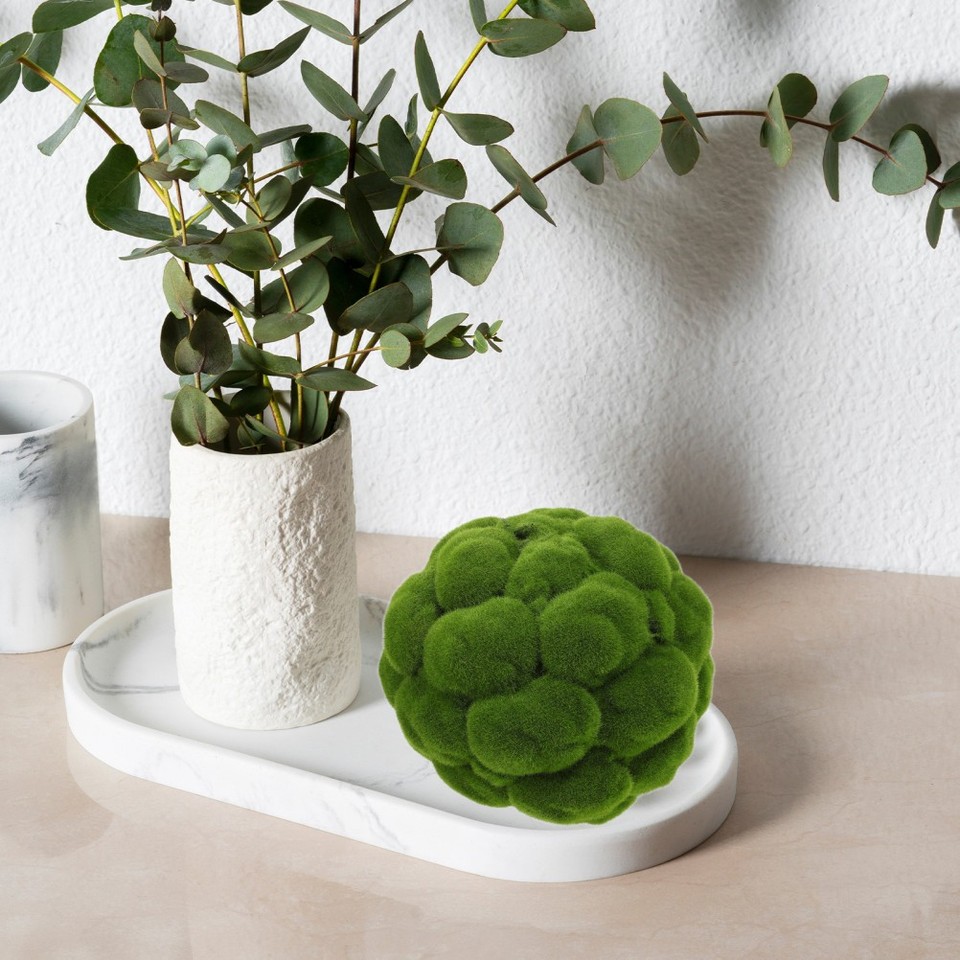 Moss Spheres Decorative Balls for Crafts Faux Artificial Planter | eBay ...