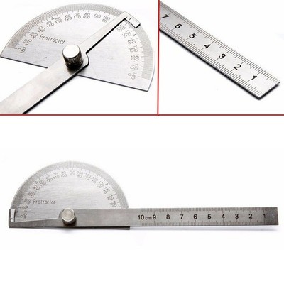 Protractors SAE Protractor Stainless Steel CNC Measurement Metalworking ...